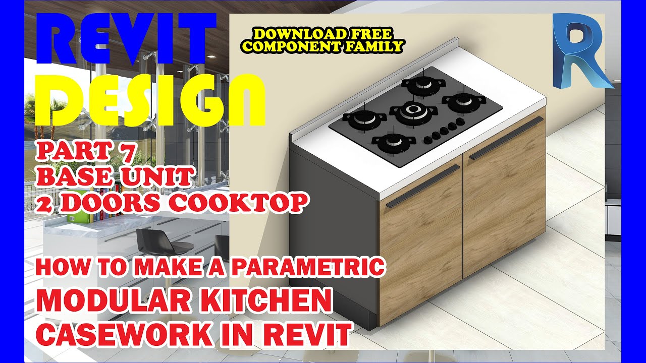RD066. How to make Parametric Modular Kitchen Casework in Revit. Part 7 ...