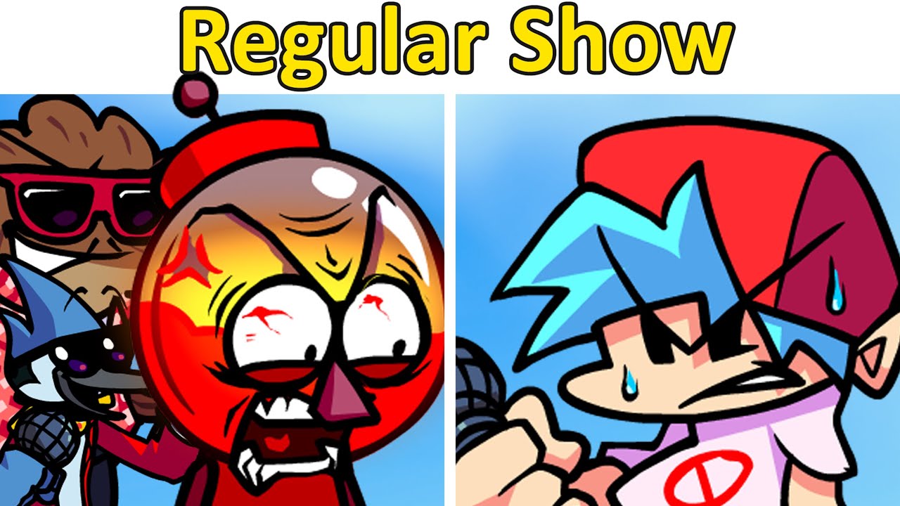 Friday Night Funkin' VS Regular Show FULL WEEK | Benson, Mordecai ...