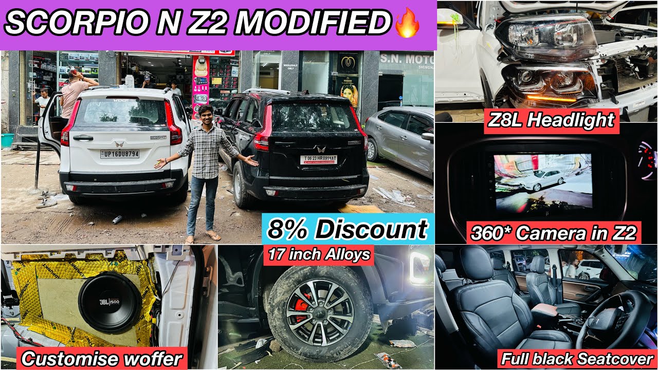 SCORPIO N Z2 MODIFIED🔥SCORPIO N BASE TO TOP MODEL🔥SCORPIO N GENUINE ...