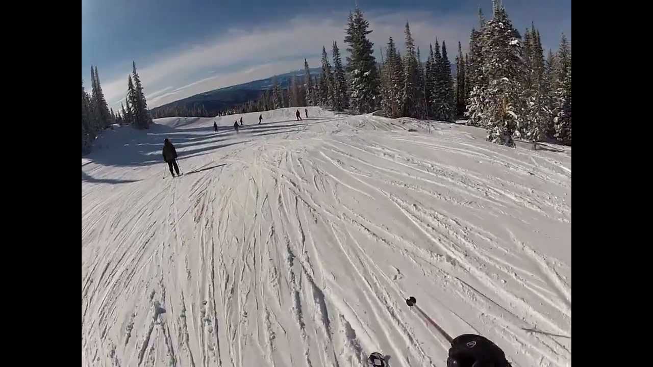 skiing trees in Steamboat - YouTube
