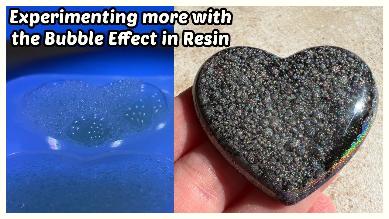 Let's do the Resin Bubble Technique Again w/ Black Backing | Easy Resin ...