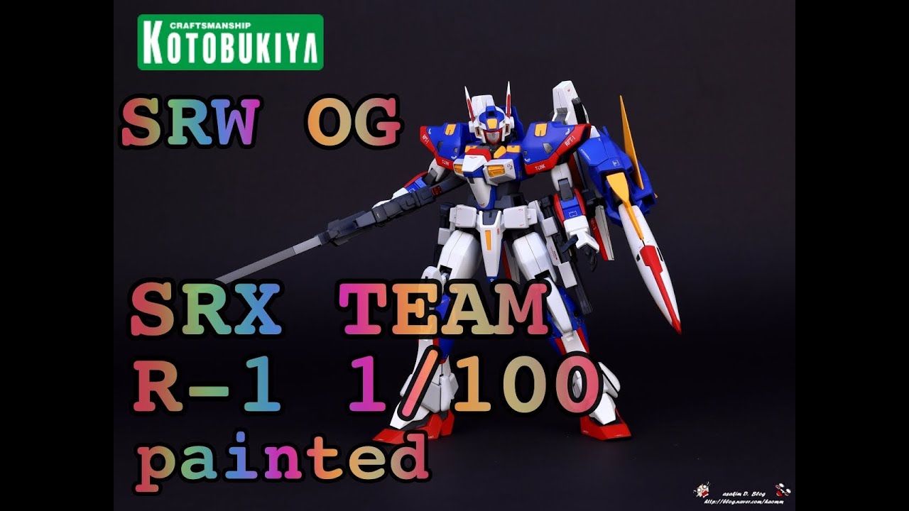 [4k] SRX R-1 1/100 scale 슈로대og 프라모델 (KOTOBUKIYA SRW OG PLAMO)/ スーパーロボット ...