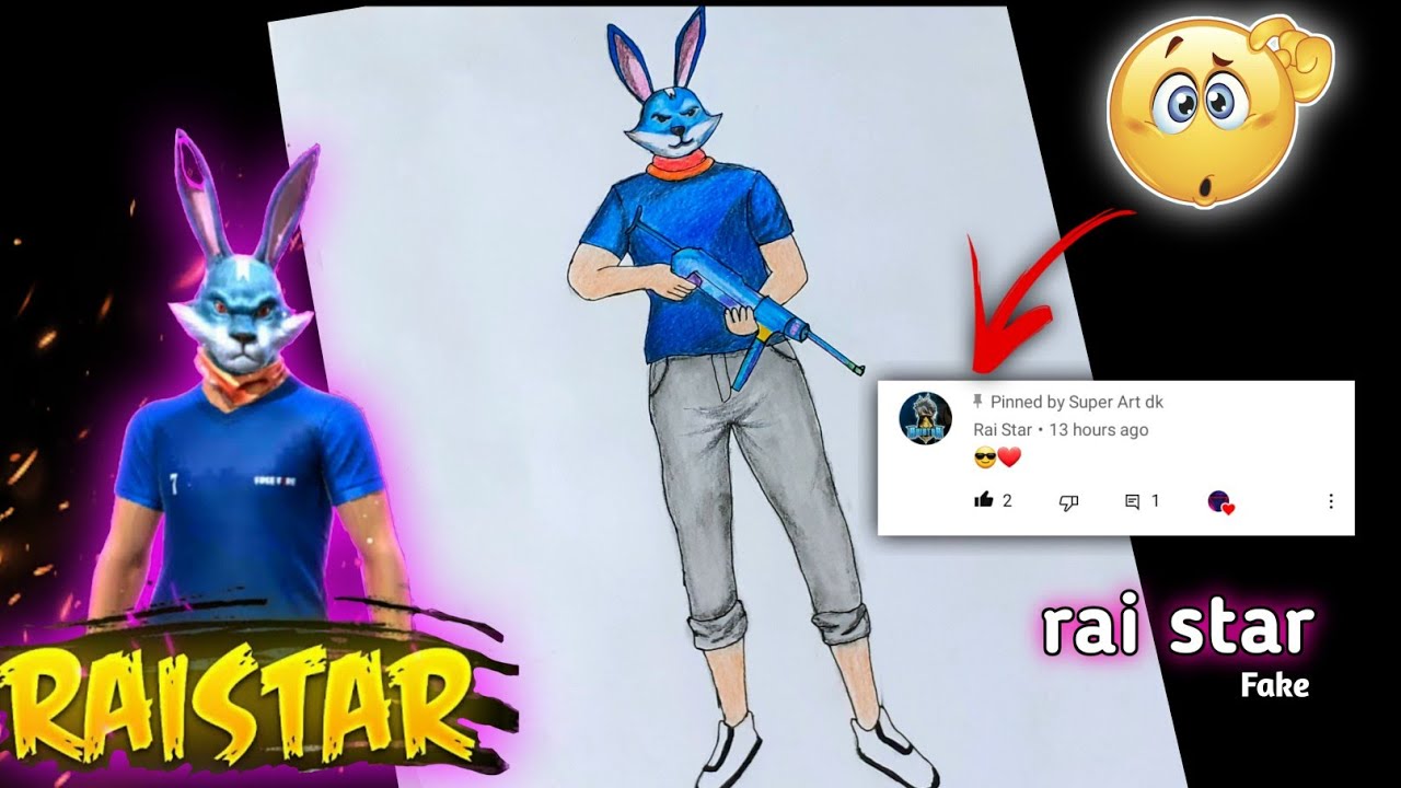 Raistar new drawing 😘🤩 @RaiStar - YouTube