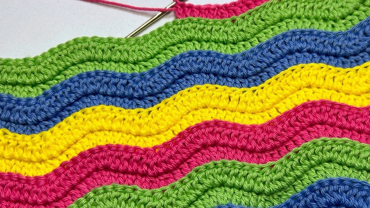 RIPPLE Wave Crochet Pattern for Stunning Blankets! - YouTube