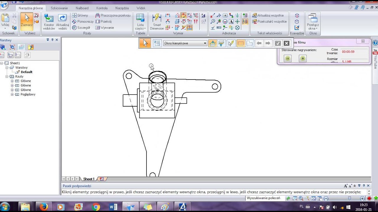 solid edge st7 assembly - YouTube