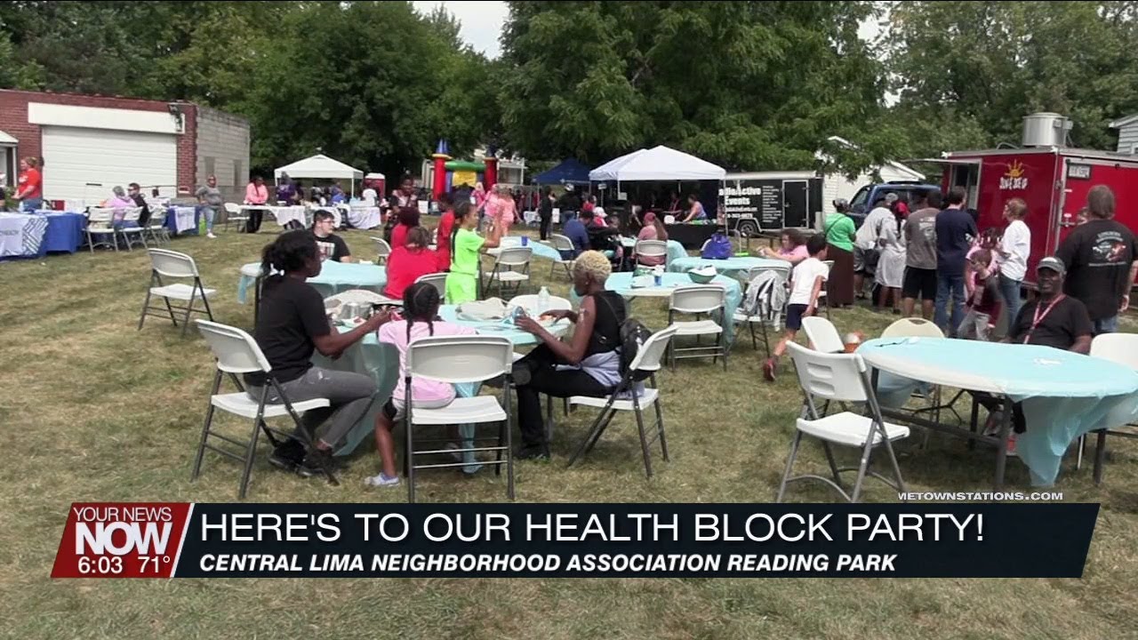 Residents of Lima enjoy the first "Here's to Our Health" Block Party ...