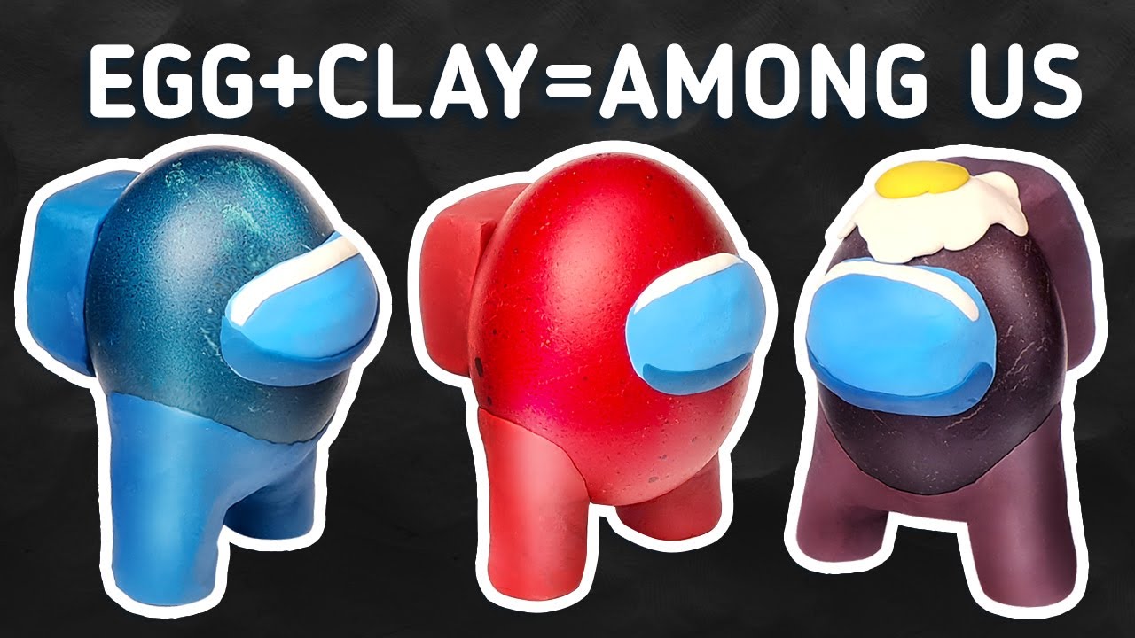 HOW TO AMONG US EASTER EGG IMPOSTOR DECORATION Best Easter Eggs DIY Dye ...