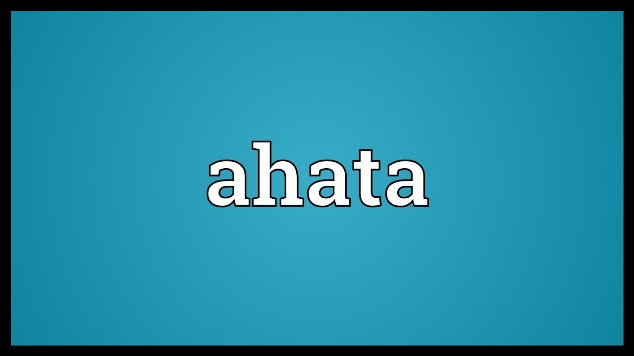 Ahata Meaning - YouTube