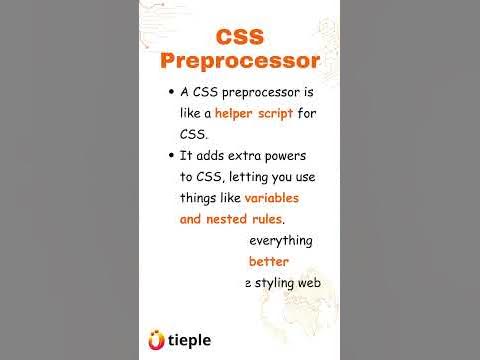 What is a CSS Preprocessor? - YouTube