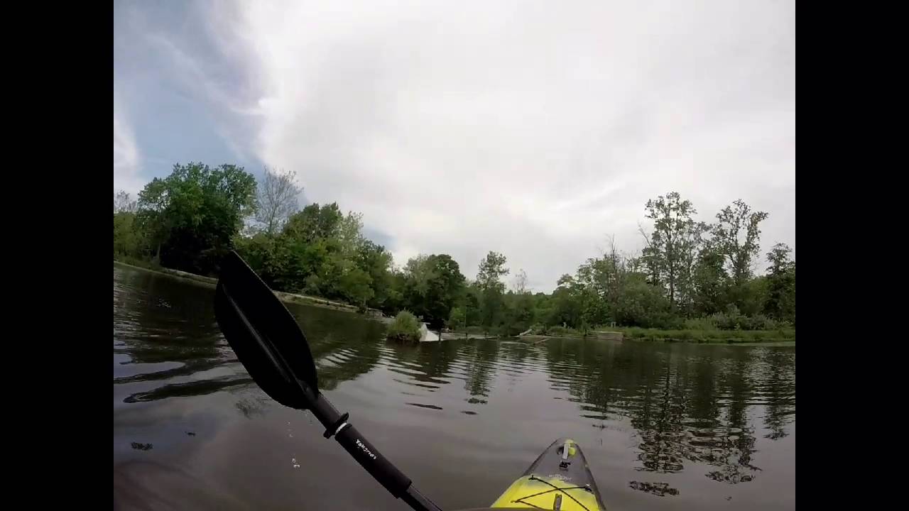 Kayaking the dam on the Mongo River - YouTube
