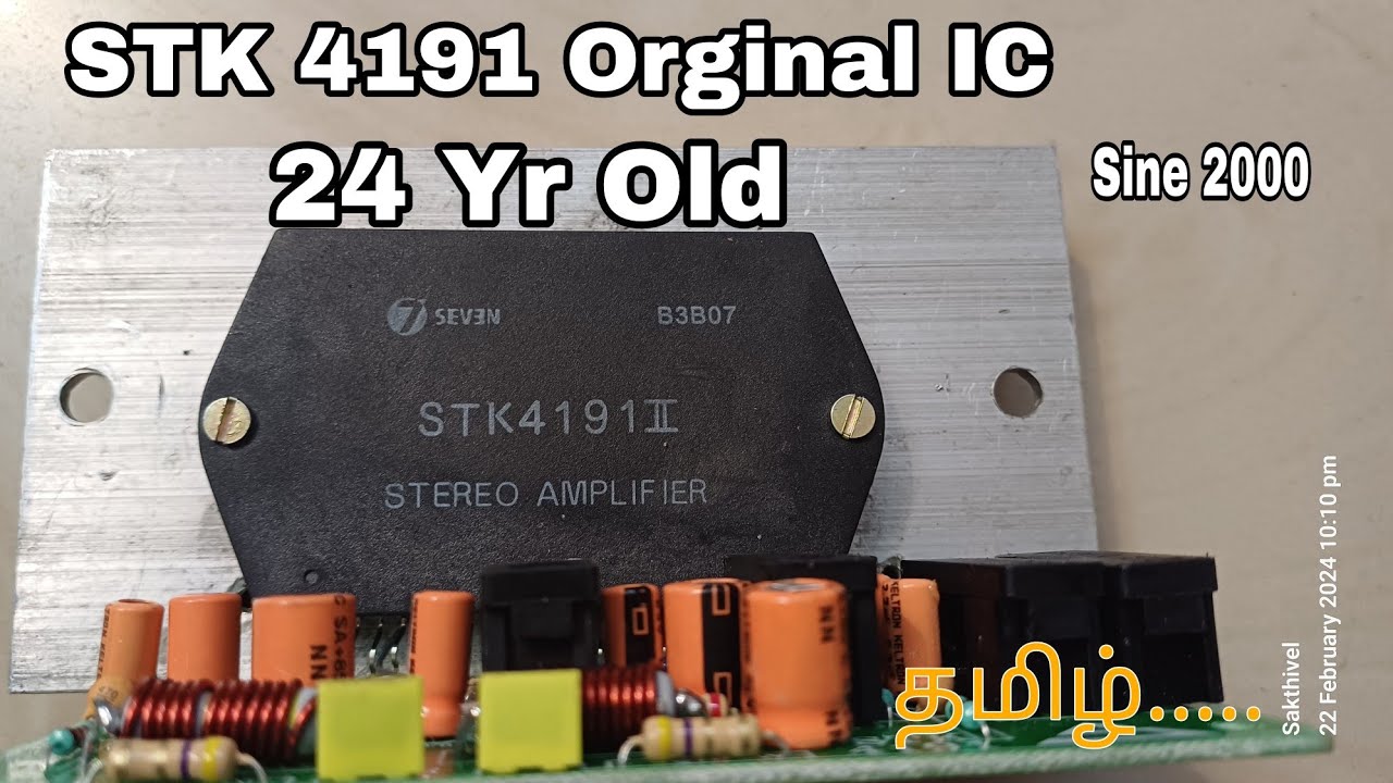STK 4191 Orginal IC.....24 Years old.... Sakthi Audio system 8940956081 ...