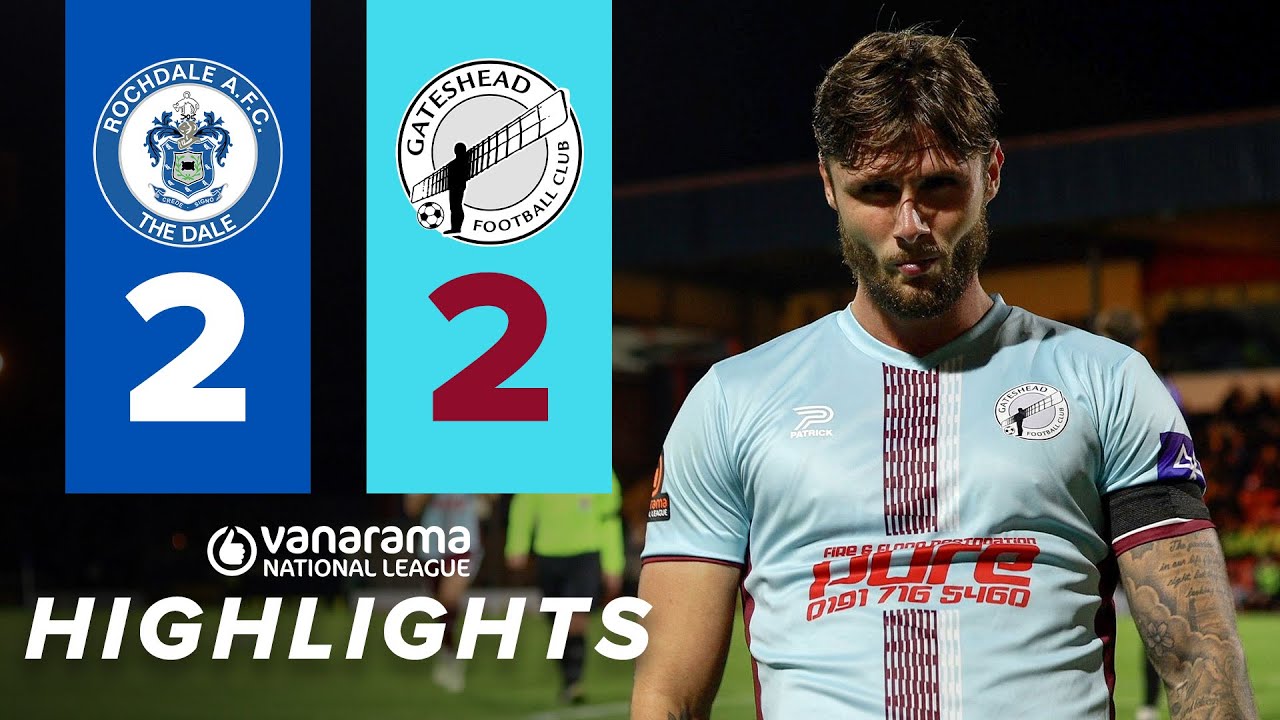 Gateshead come back from two down in Rob Elliot's first game 👊 ...