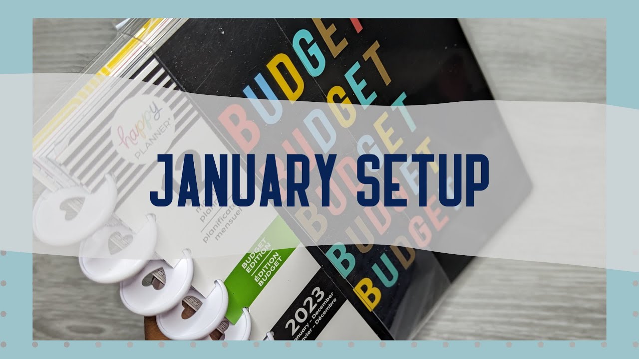 January Budget Planner Setup | Happy Planner | Lazy Budgeting Prep ...