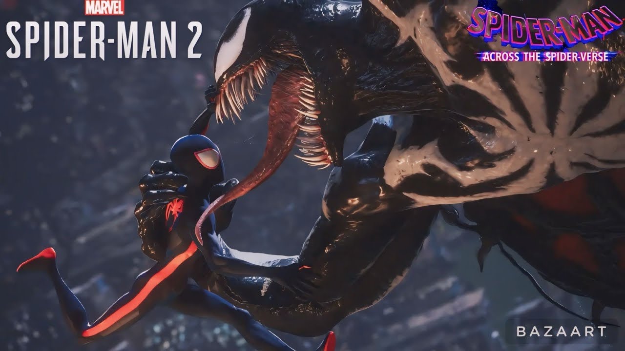 Miles vs Venom With Across The Spider Verse Suit - Marvel's Spider-Man ...