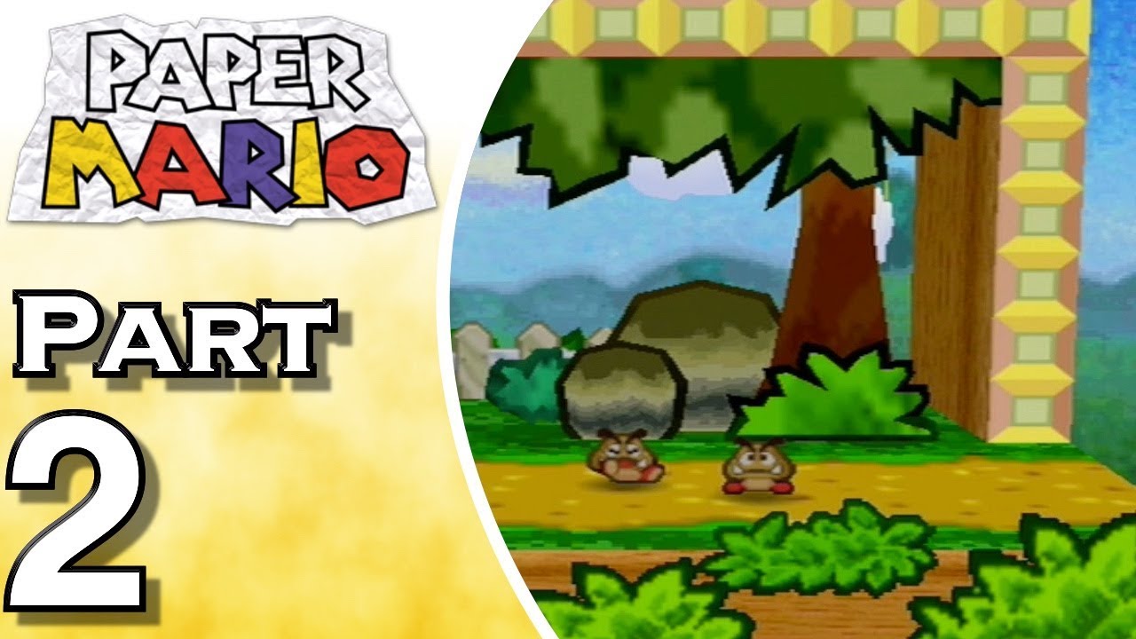Let's Play Paper Mario (Gameplay + Walkthrough) Part 2 - Goombas Galore ...