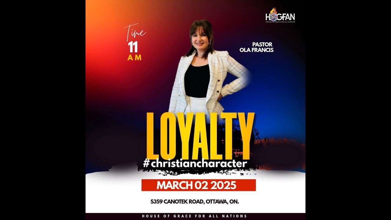 LOYALTY ( Christ Character) - Firstfruit Communion Sunday Service March ...