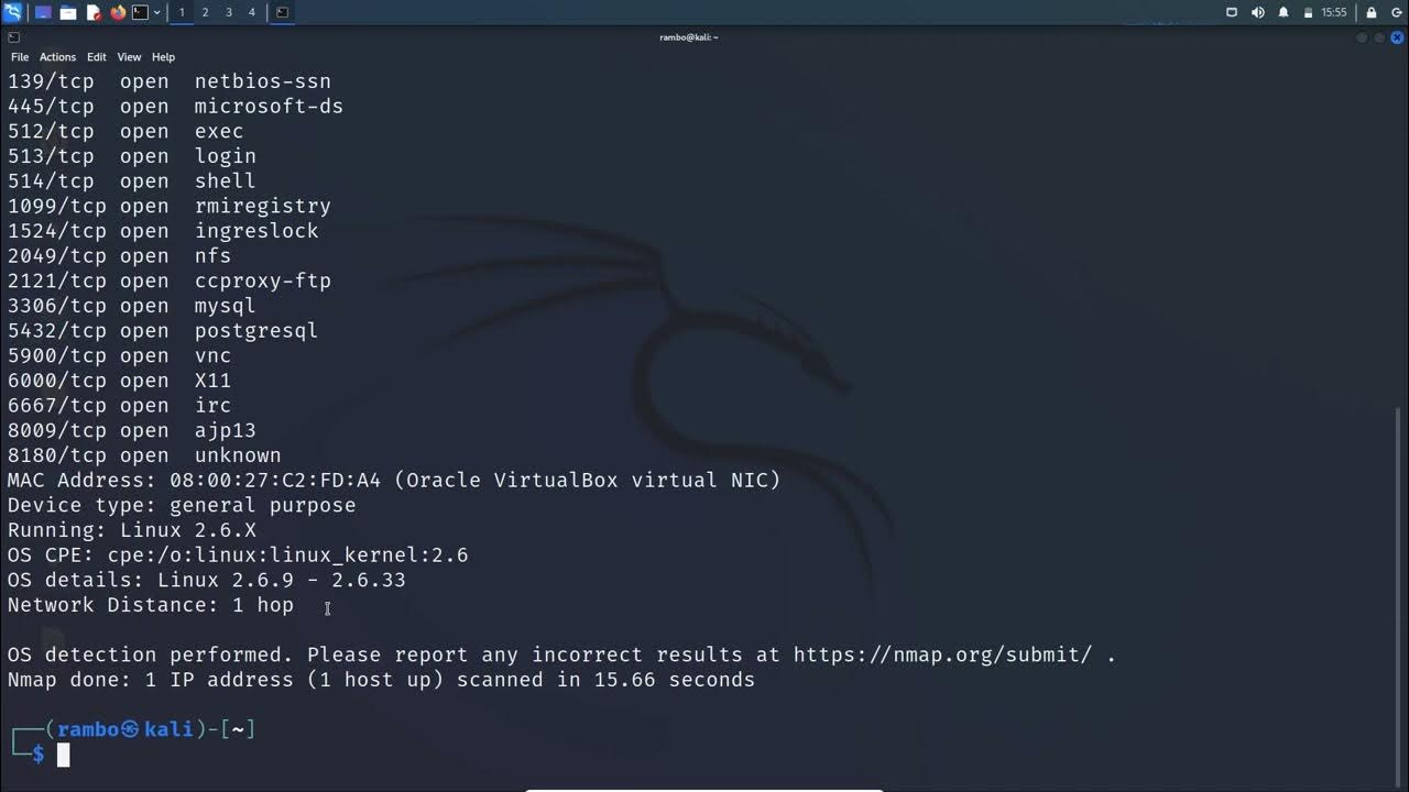 Belajar Dasar Ethical Hacking Lengkap Part 16 OS Detection Scanning nmap - YouTube