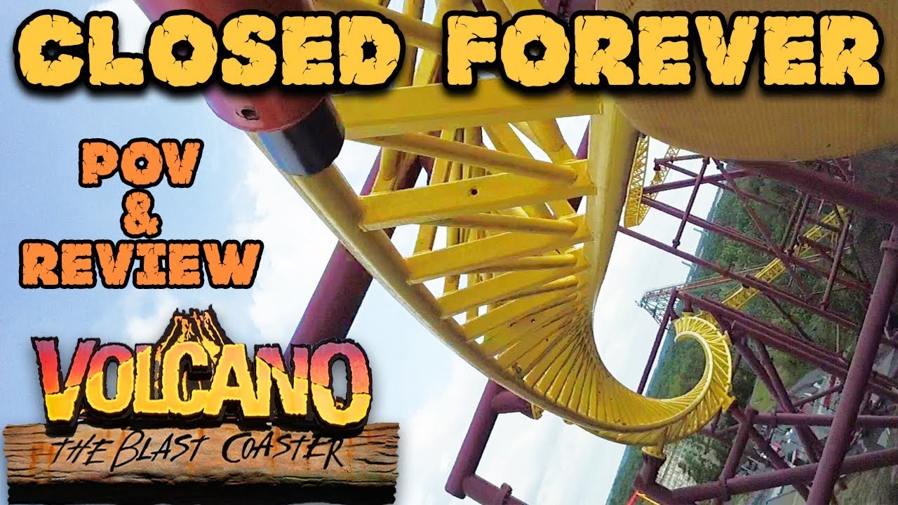 Volcano The Blast Coaster HD Front Seat On Ride POV & Review, Intamin ...