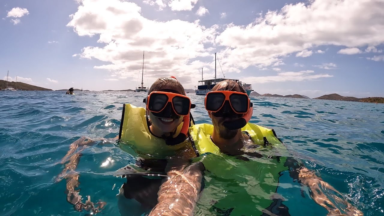 Snorkeling Beautiful Water | Turtle Bay Beach, St John - YouTube