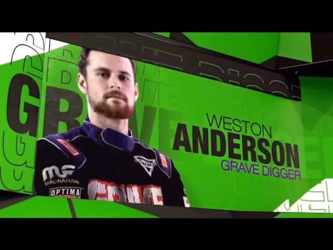 Weston Anderson Grave Digger Monster Jam Theme Song/w Driver Card 2025 ...