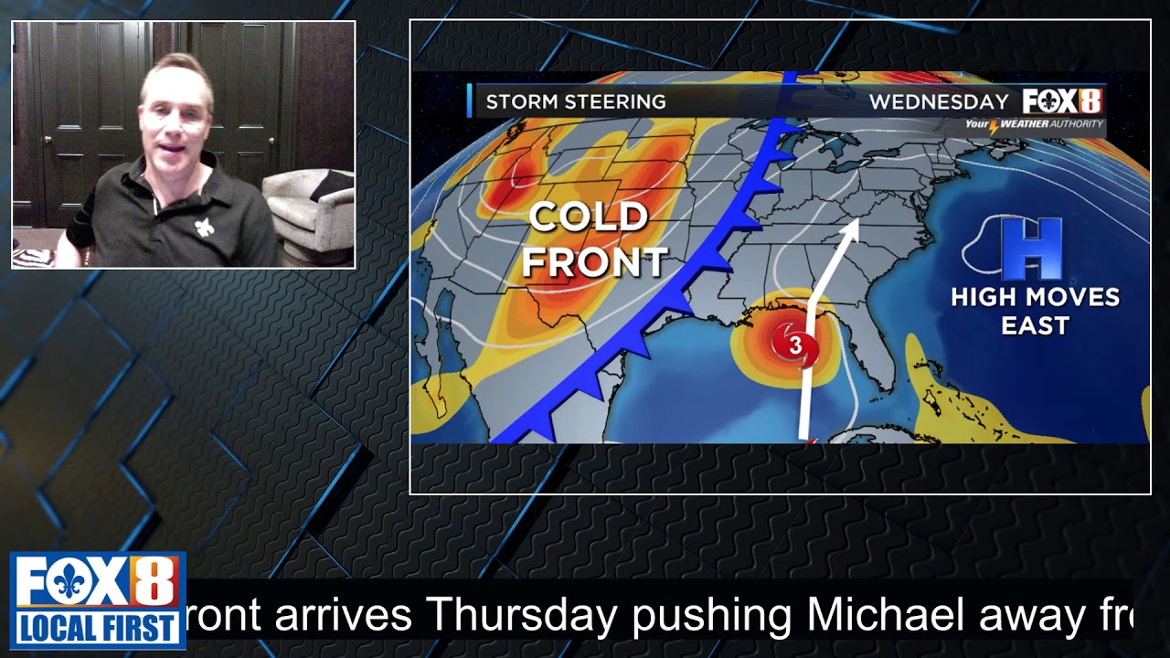 Hurricane Michael Midday Monday Update. FOX 8 WVUE Chief Meteorologist ...