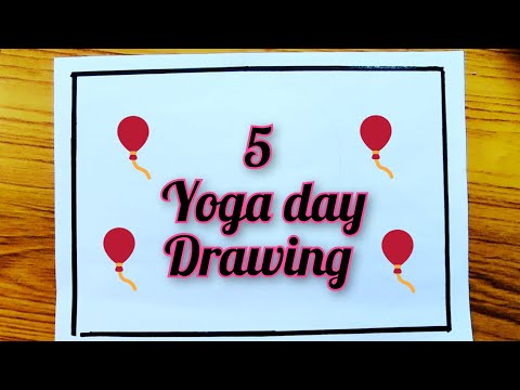 international yoga day drawing/yoga day poster/yoga poster/yoga poster drawing/yoga dinam drawing