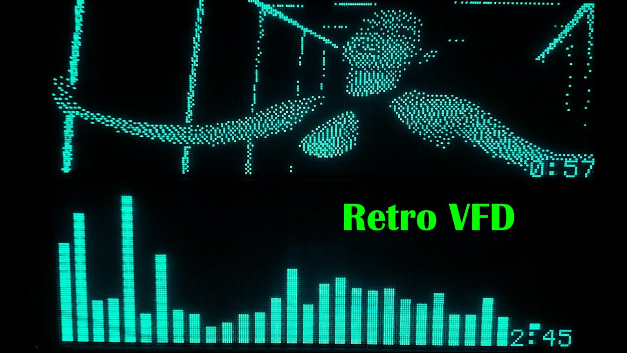 VFD Video Player / Spectrum Analyzer - Demonstration - YouTube