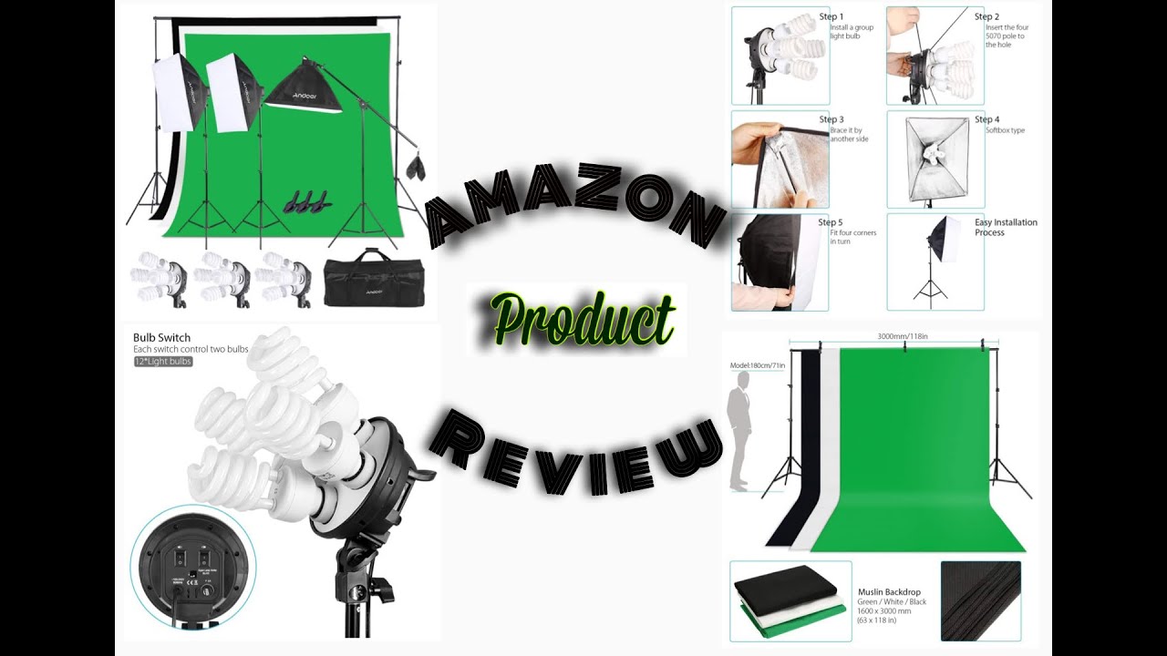Lighting Kit Studio From Amazon Review! - YouTube