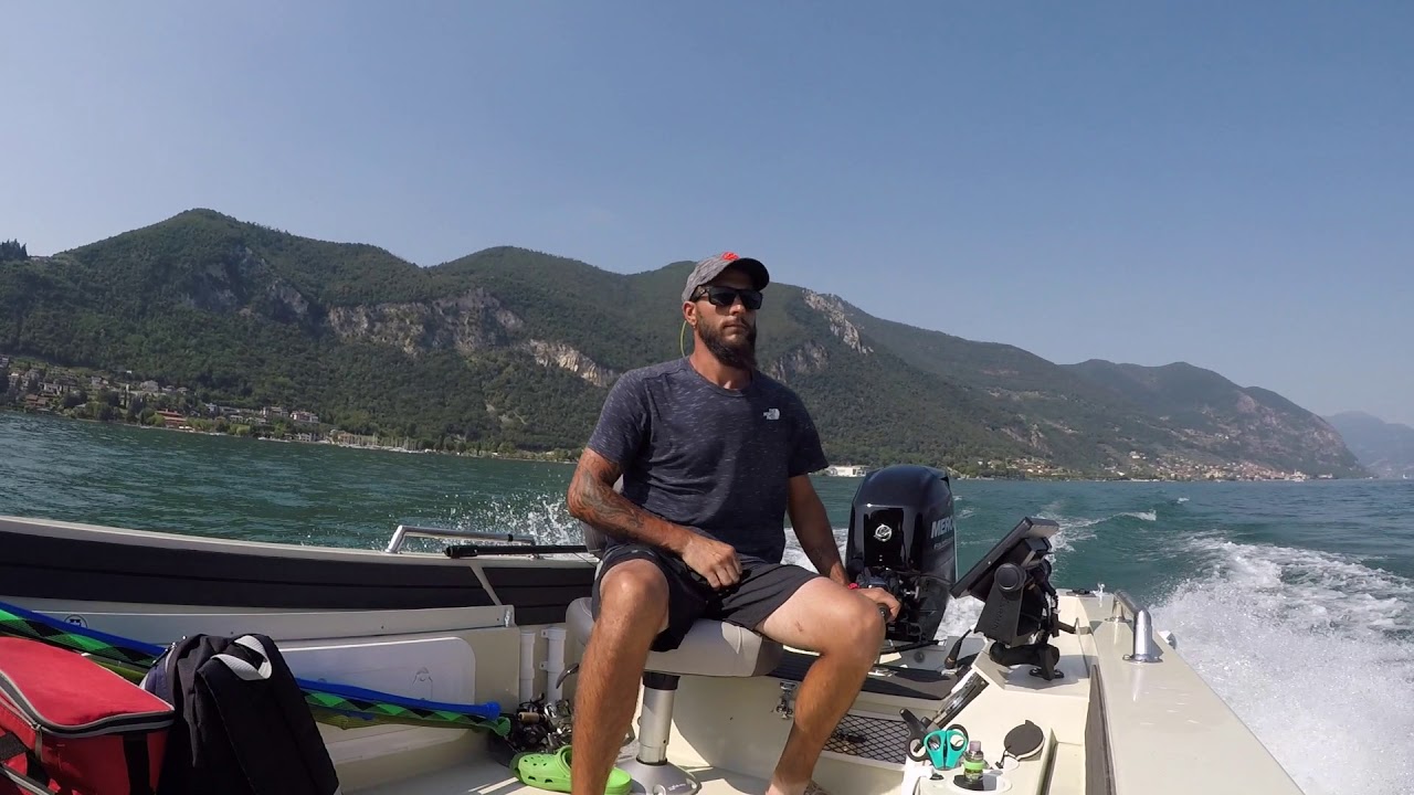 my tiller boat mercury marine 40\60 Orion big tiller - YouTube