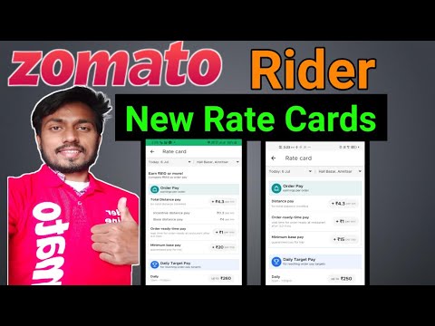 Zomato Rider New Rate Cards ! Part Time Rate Card ! Full Time Rate Card ...