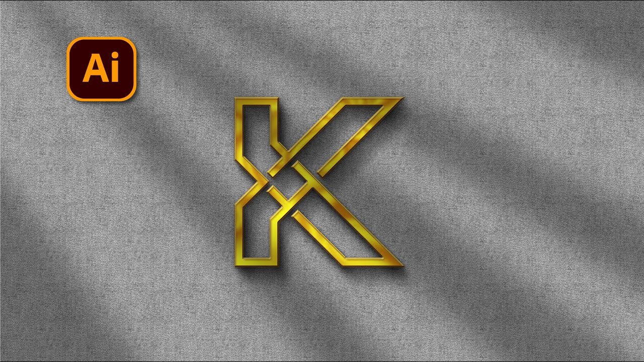 How To Design Modern "K" Letter Logo Using Grid | Any Tutorials | - YouTube