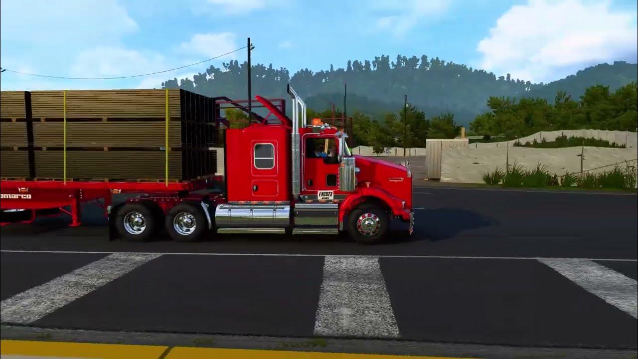 HACIA EL ALTO DE LA LINEA🌟KENWORTH T800 MODULAR 🚛TRAILER ROMARCO🚛🌟 ...
