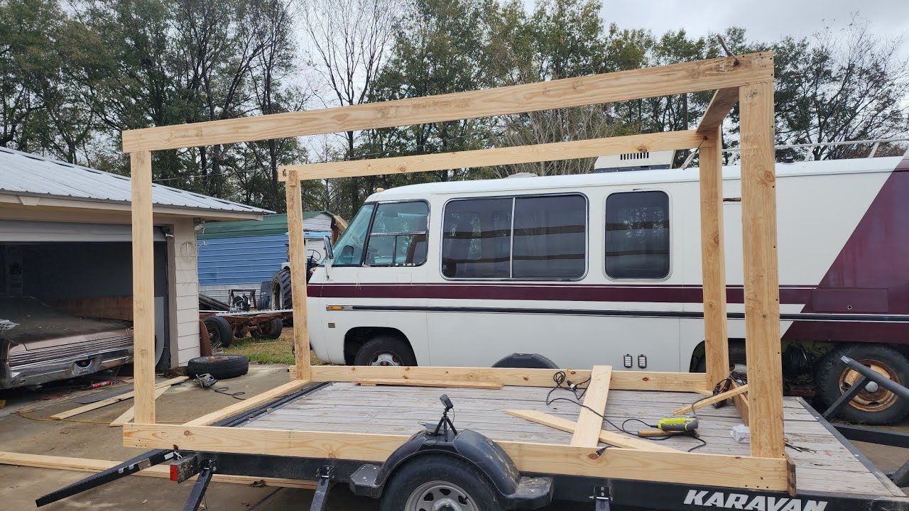 Low budget Home Depot removable boxed in trailer build (part1). - YouTube
