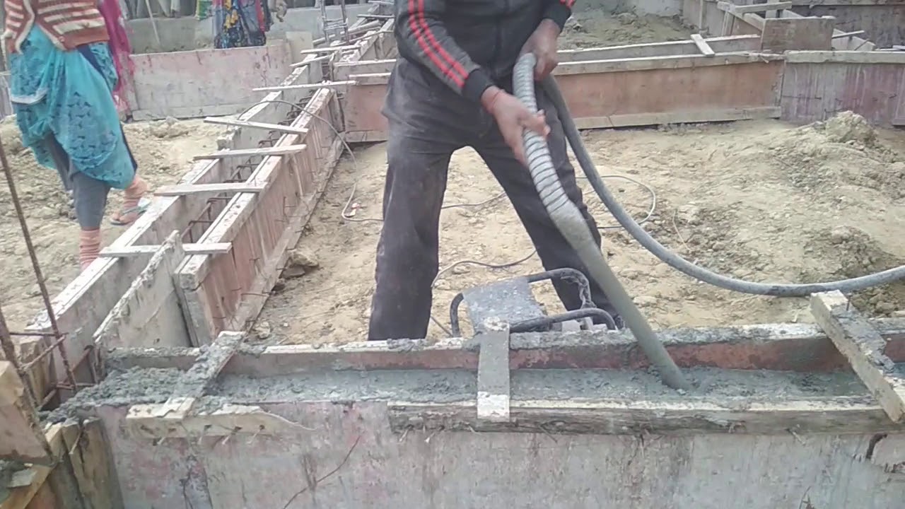 Plinth beam casting(1) - YouTube
