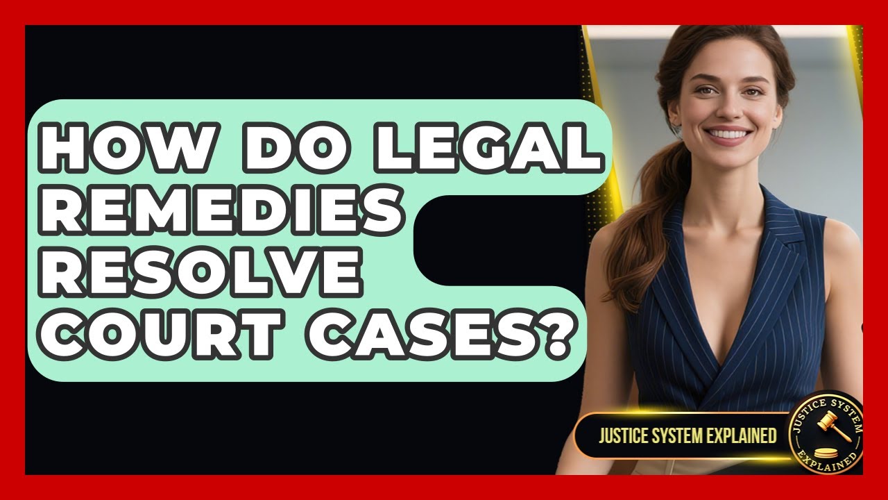 How Do Legal Remedies Resolve Court Cases? - Justice System Explained ...