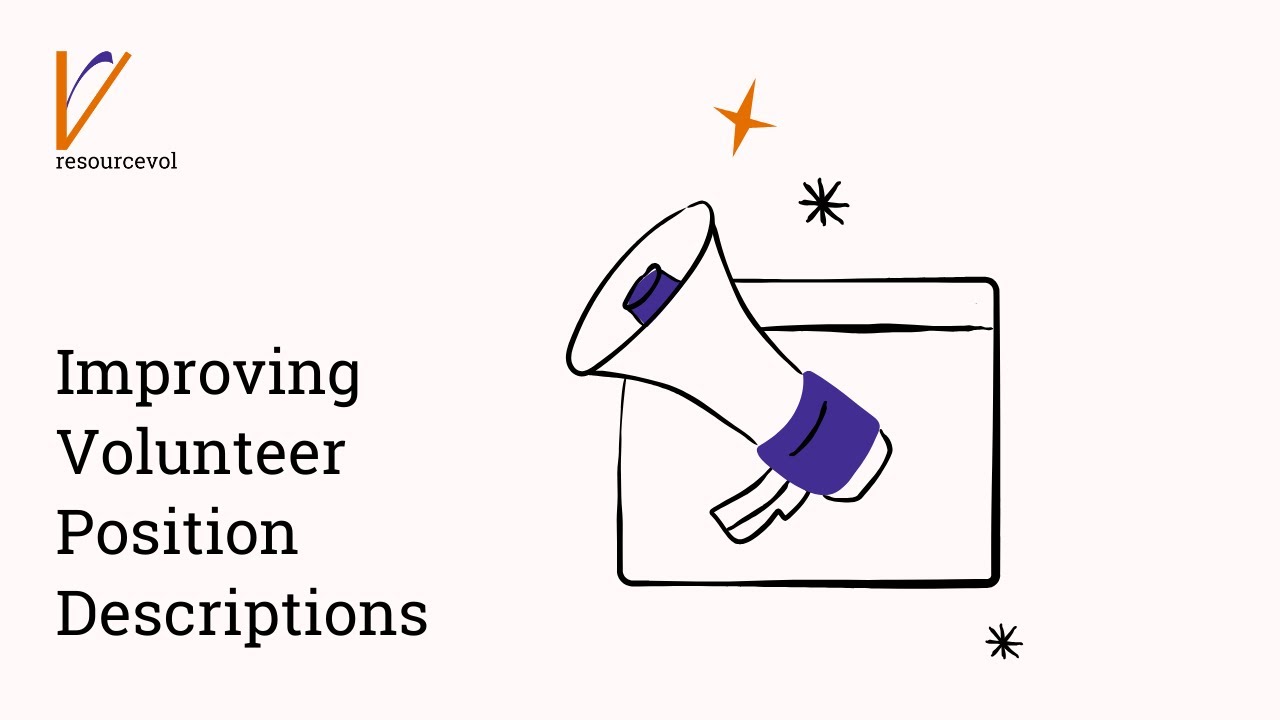 Improving volunteer position descriptions - YouTube