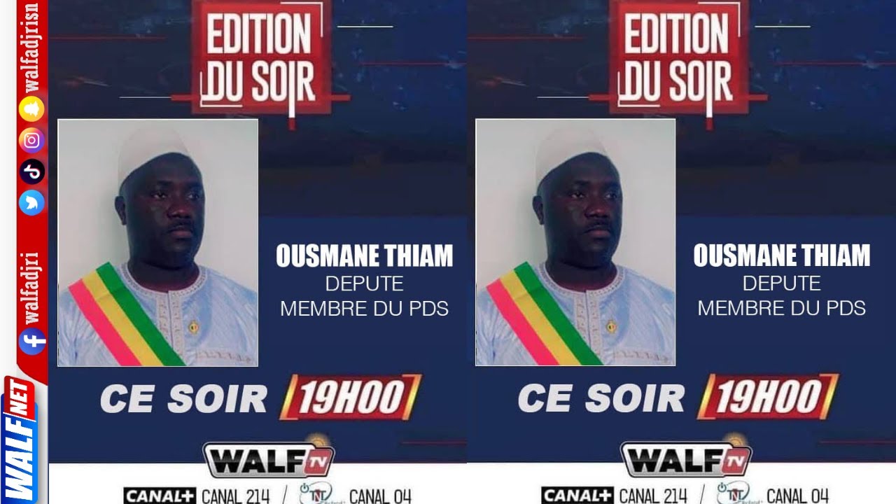 Edition Du Soir Du Lundi 18 Décembre 2023 Invité OUSMANE THIAM Deputé ...