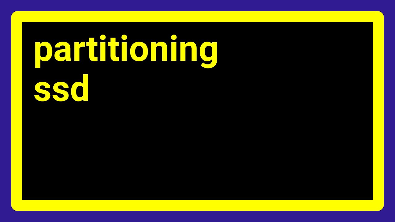 Do partitions on SSDs map to physical addresses? - YouTube