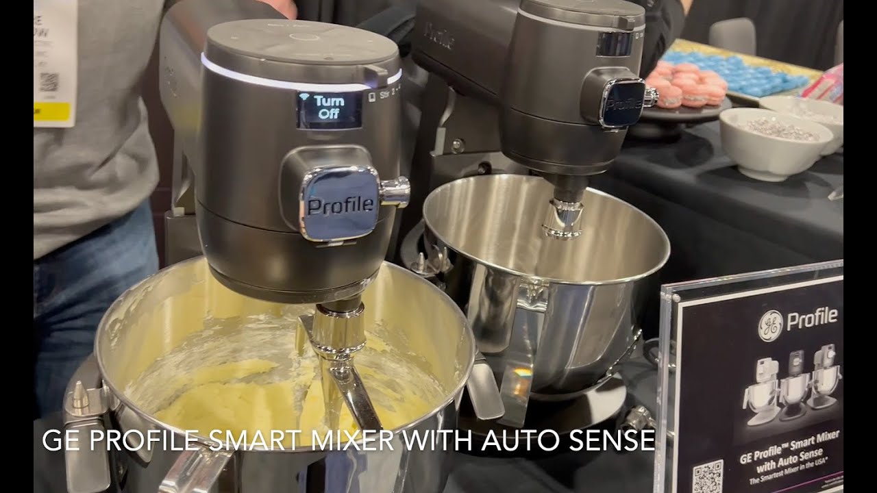 GE Profile smart stand mixer demonstration at CES 2023 - YouTube