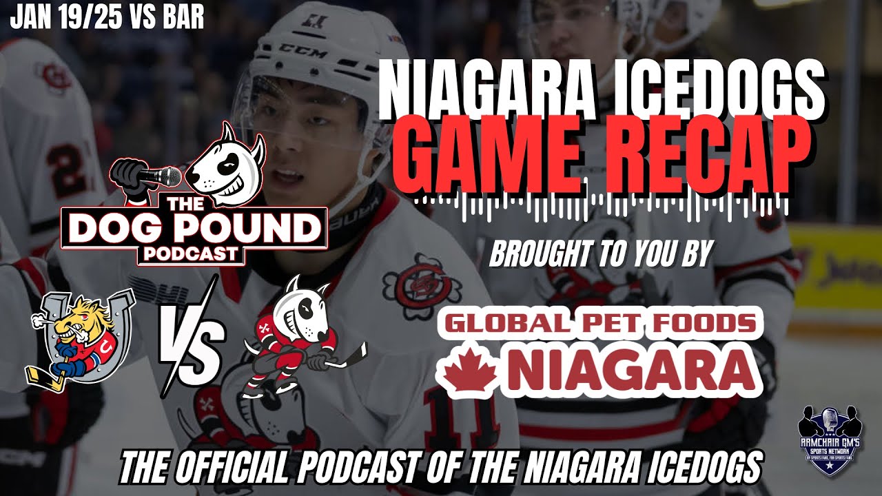LIVE Niagara IceDogs Game Recap - Game 43 vs BAR Colts - Dog Pound ...