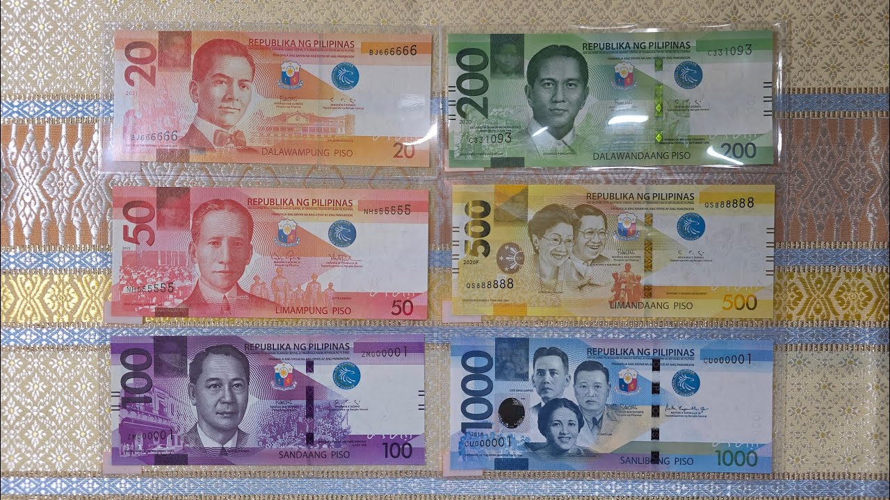 Philippines 2010 & 2020 New Generation Currency Series Banknotes - YouTube