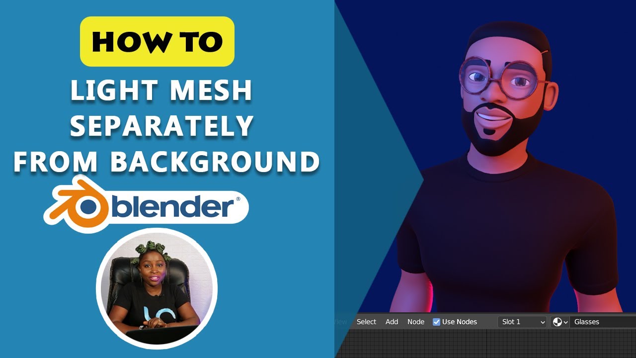 How To Light Mesh Separately From Background In Blender - YouTube