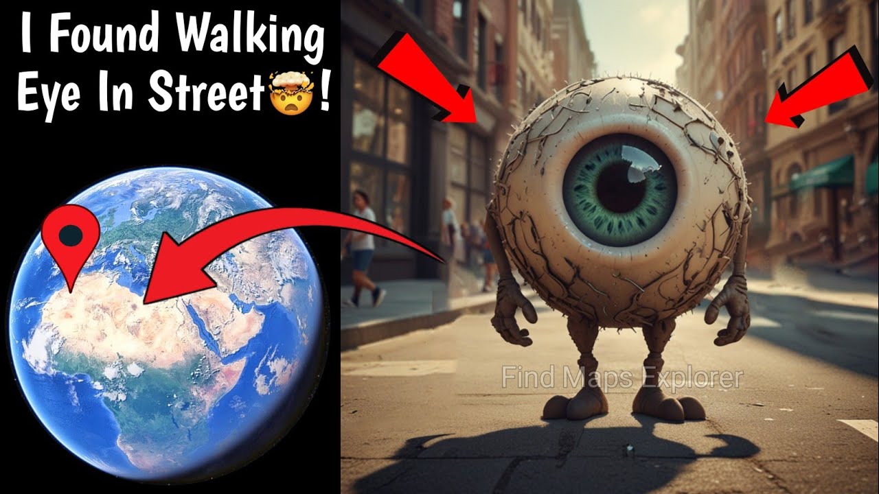 🤯 I Found Very Huge Walking Eye Ball in Street On Google Earth and ...