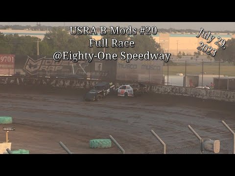 USRA B Mods #20, Full Race, 81 Speedway, 07/29/23 - YouTube