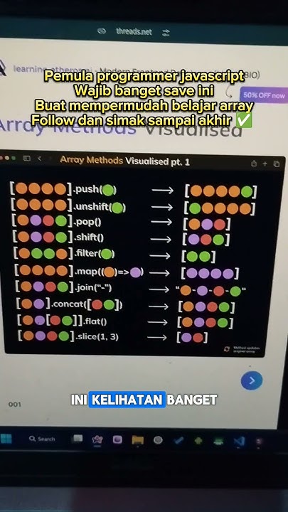Cara Paling Mudah Belajar Array Di Javascript dan Typescript dengan Gambar Visualisasi - YouTube