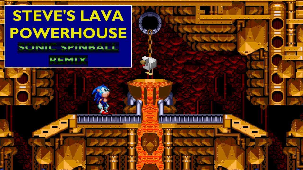 A Minecraft Movie - Steve's Lava Chicken (Sega Genesis Sonic Spinball ...