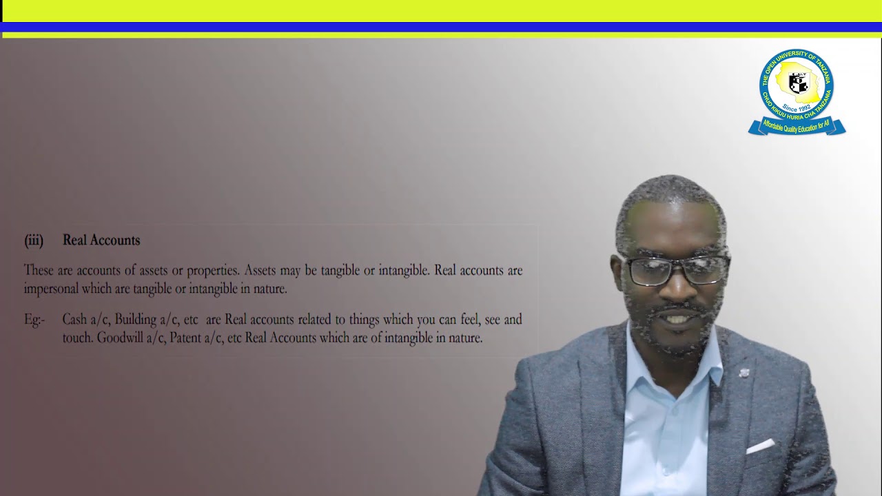 OAF 111 - Classification of Accounts - YouTube