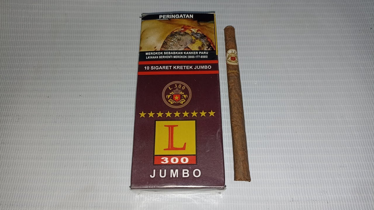 REVIEW ROKOK L300 JUMBO | 10 Batang Rokok SKT ala Cerutu - YouTube
