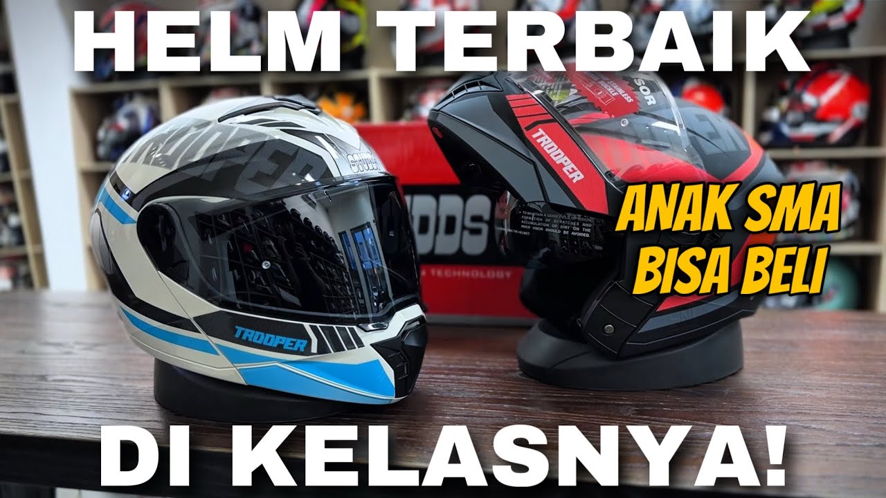 HELM MODULAR INI MURAH BANGET‼️ Review Studds Trooper Indonesia - YouTube