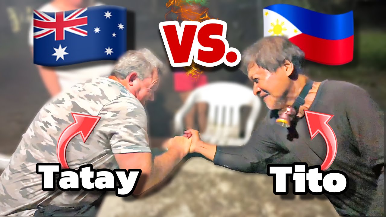 My Filipino Uncle Arm Wrestled my Dad! - YouTube
